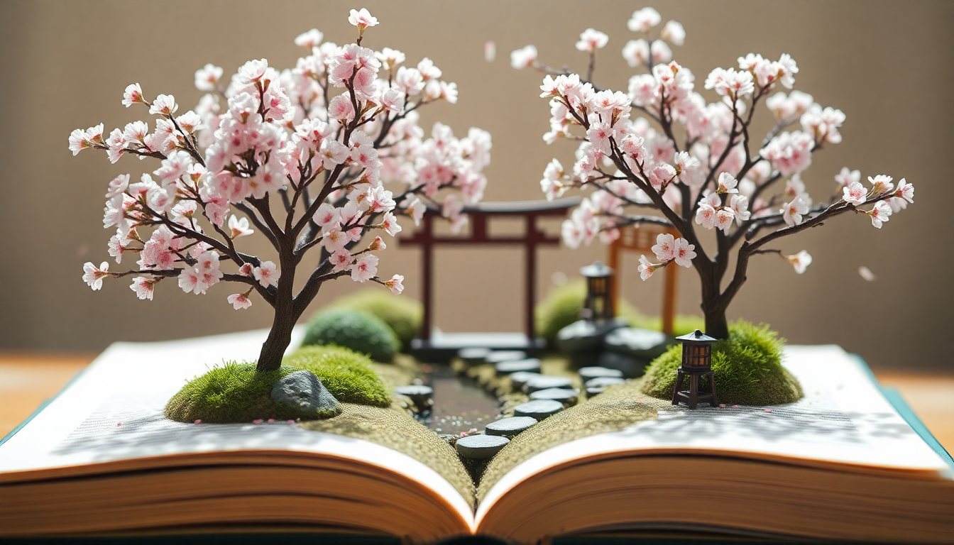Discover the Enchanting World of the Book Nook Japanese Sakura Series ...