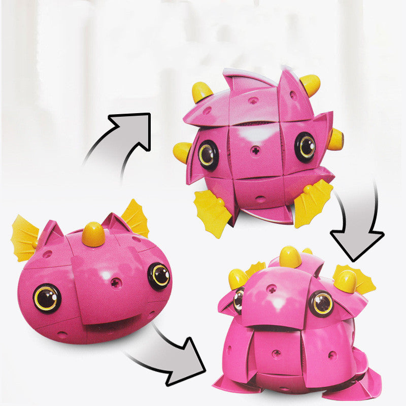 71 Piece Set Variety Magnetic Building Block Wisdom Ball Piggy Toy ...