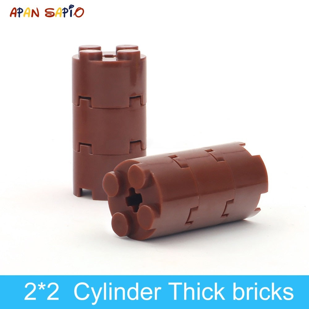 DIY Building Blocks Thick Figures Bricks Cylinder – Children Toys Store