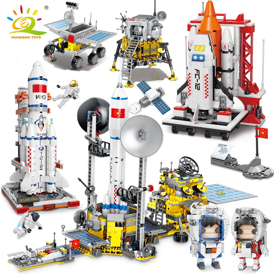 Space Station Saturn V Rocket Building Blocks – Children Toys Store
