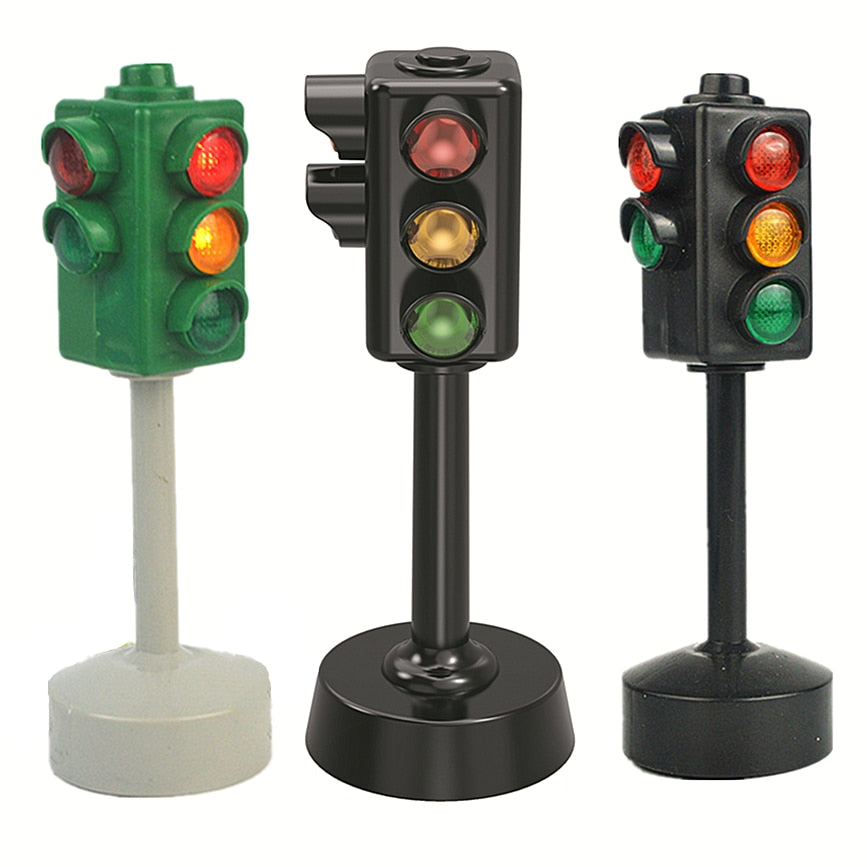 Mini Traffic Signs Road Light Block with Sound LED – Children Toys Store